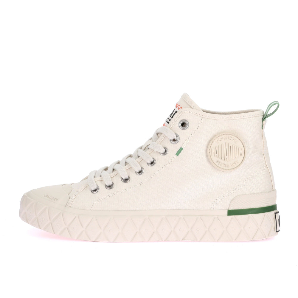 Baskets PALLADIUM PALLA ACE CHUKKA ORG 79142-180-M Blanc Cream white - GDC